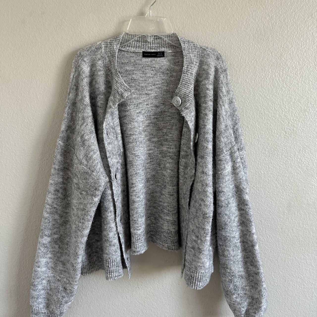 Grey Cardigan ☕️ Cute, light, & versatile cardigan... - Depop
