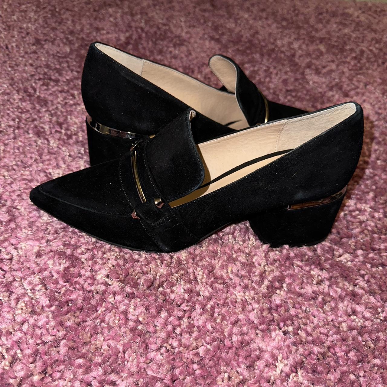 NEVER WORN Jo Mercer heel pointed loafers. Size 6 | Depop