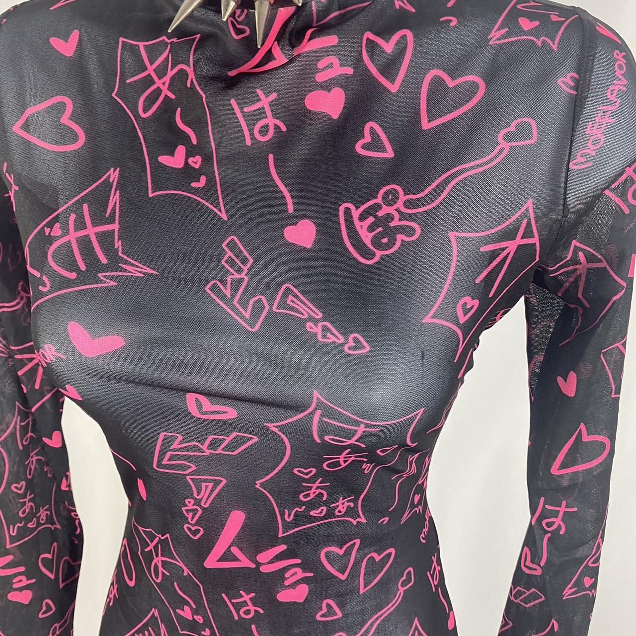 Women's Black and Pink Dress | Depop