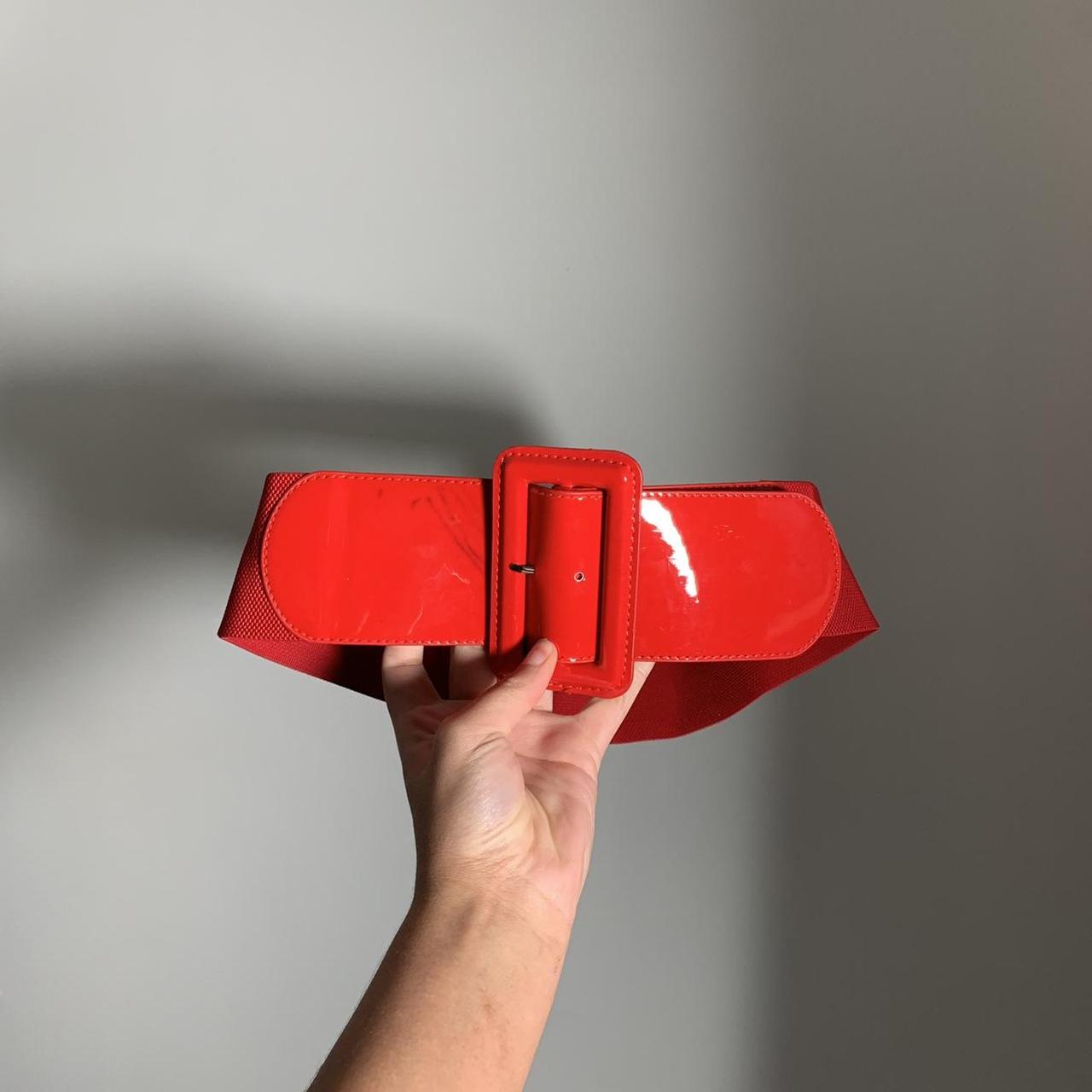 Chunky red cosplay belt - Depop