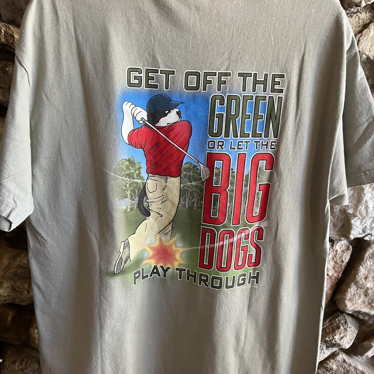 Vintage big dogs shirt Condition 8/10 little stain... - Depop