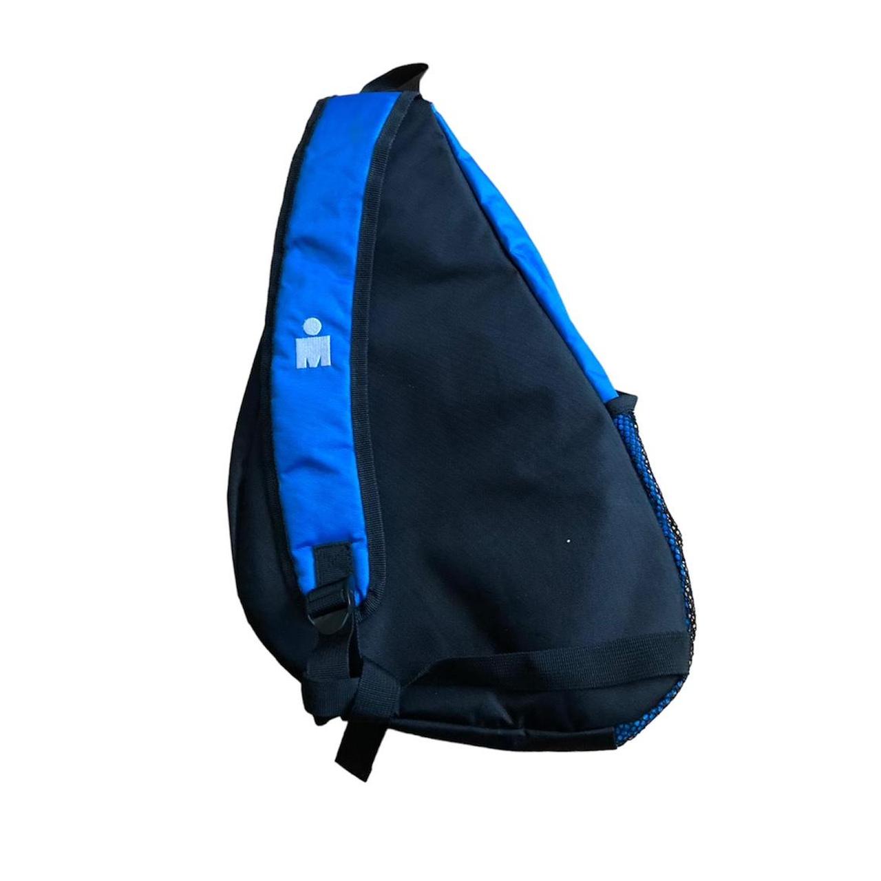 Vintage Y2K sling bag shoulder bag backpack blue... - Depop