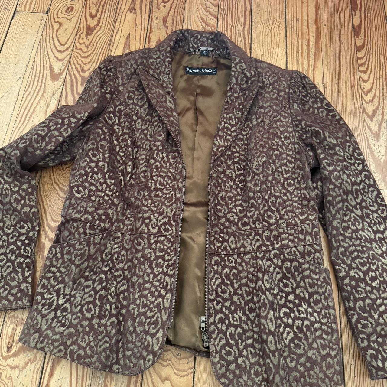 Cheetah!!! Leather!!! Jacket!!! - Depop