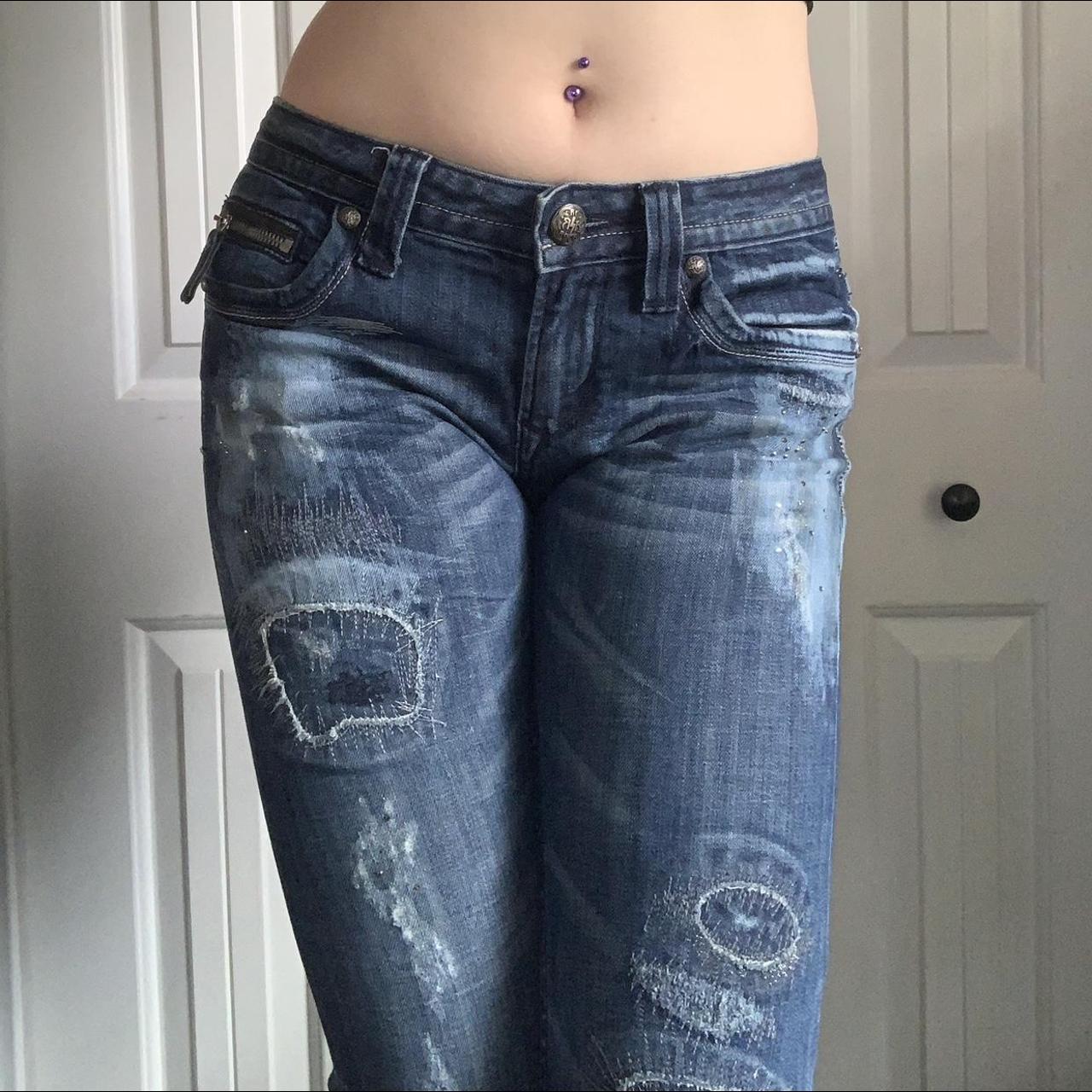 Los Angeles Bedrock Patterned Jeans Size 2 Brand... - Depop