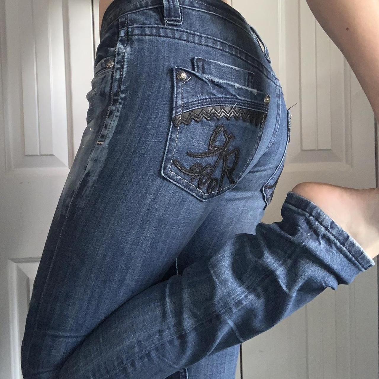 Los Angeles Bedrock Patterned Jeans Size 2 Brand... - Depop