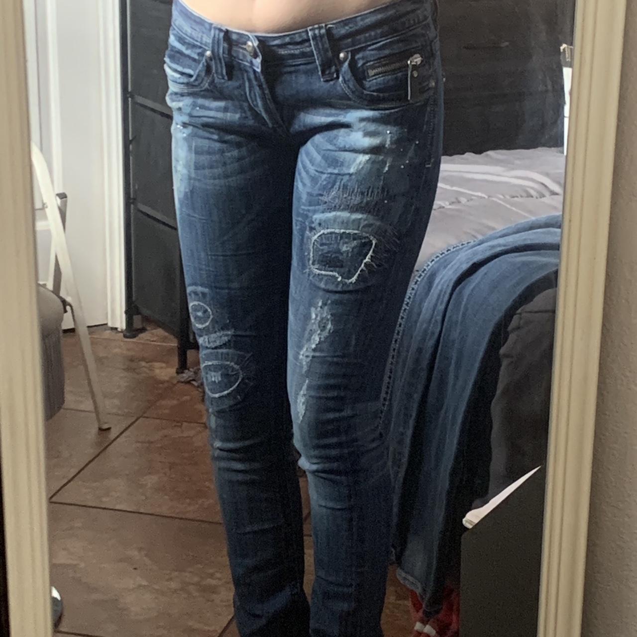 Los Angeles Bedrock Patterned Jeans Size 2 Brand... - Depop