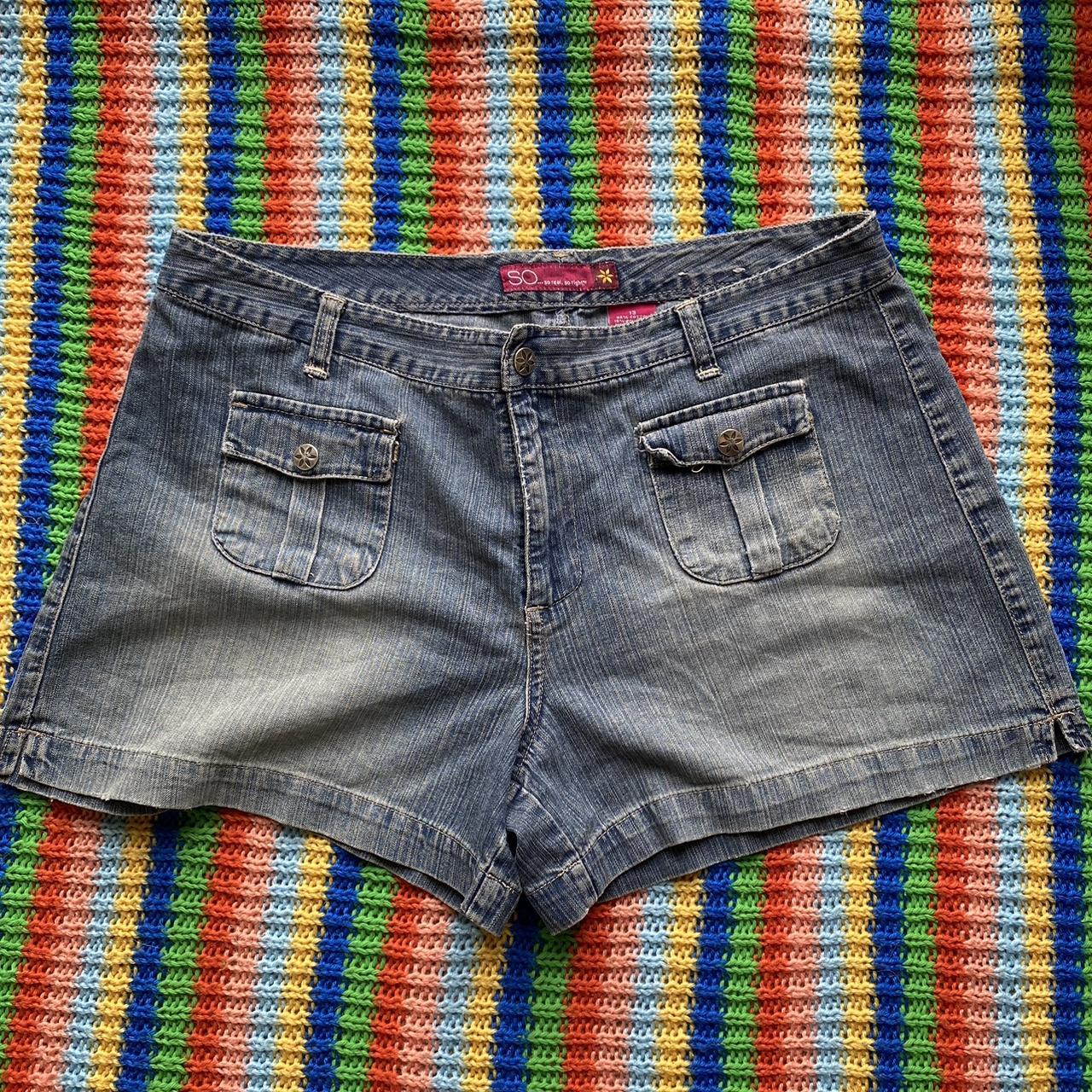 SO Clothing Women's Blue Shorts | Depop