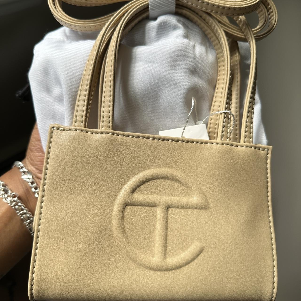 Telfar cream mini bag brand new - Depop