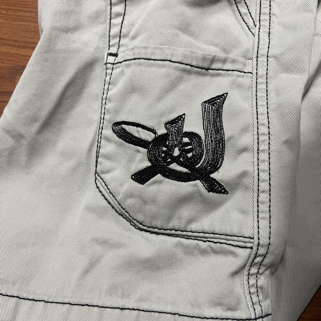 Jnco shorts Embroidered back pocket with spell out... - Depop