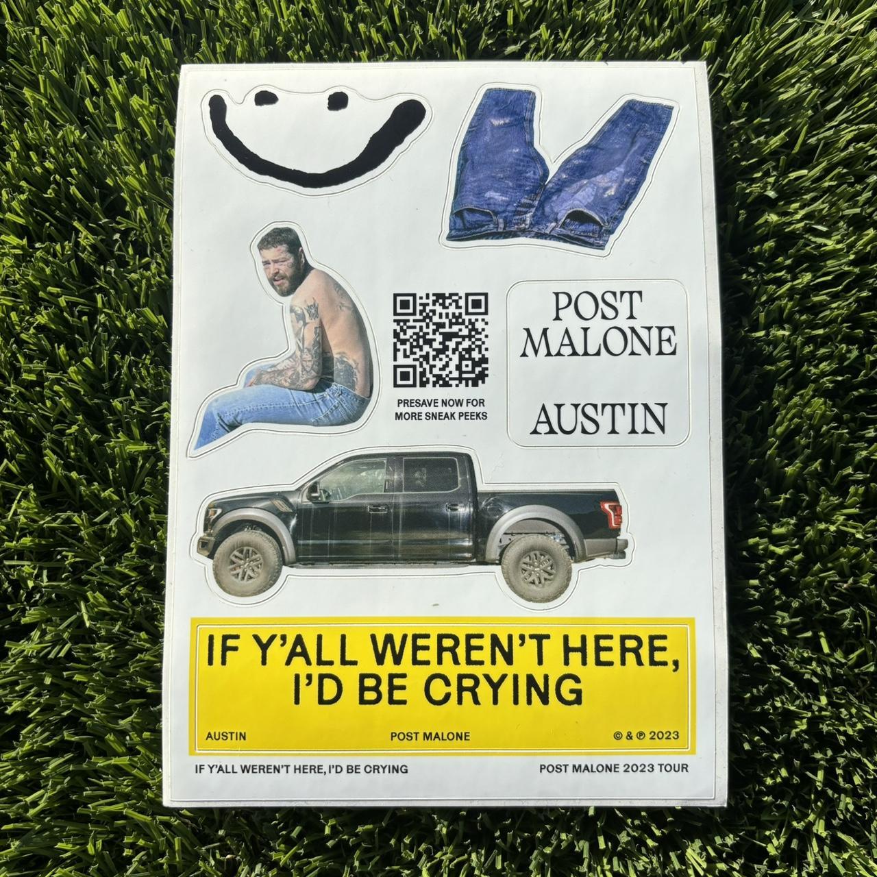 Post Malone Austin album exclusive sticker sheet •... - Depop