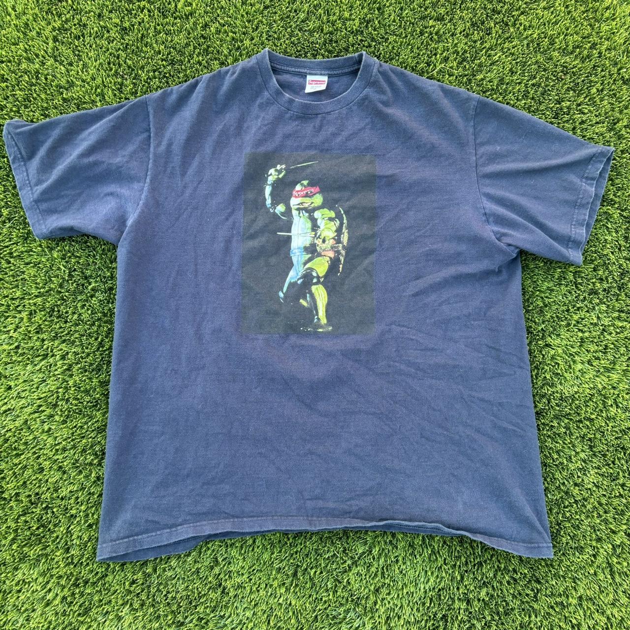 Supreme Raphael Tmnt Tee Navy Blue Size Xl • Great Depop
