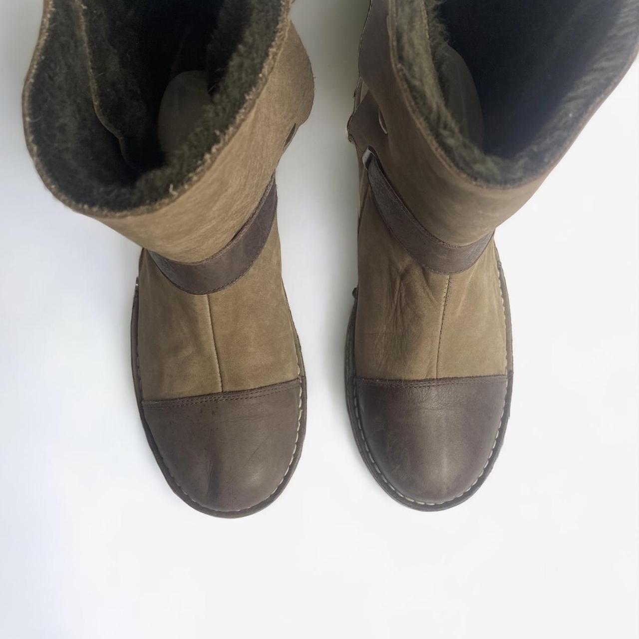 Eric Michael Two Toned Lined Suede Ankle Boots... - Depop