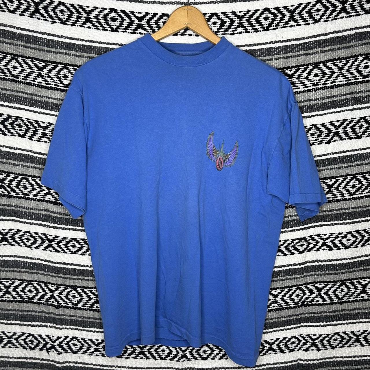 90s Bugle Boy Single Stitch Ride On T-Shirt P2P:... - Depop