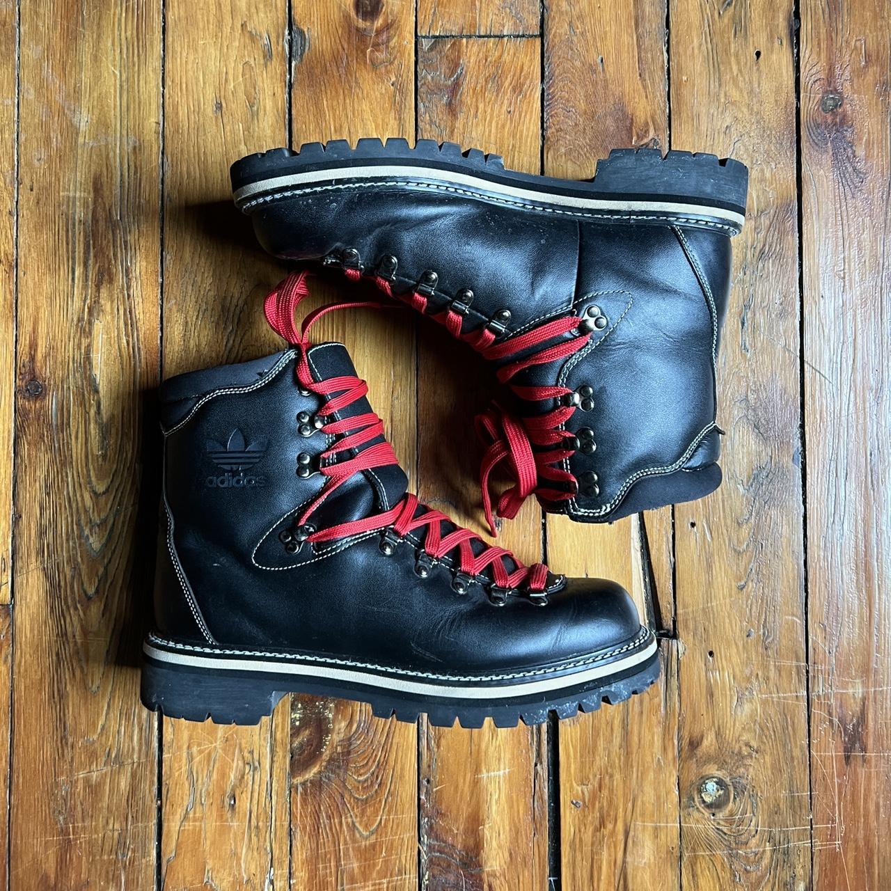 Adidas Men's Black and Red Boots | Depop