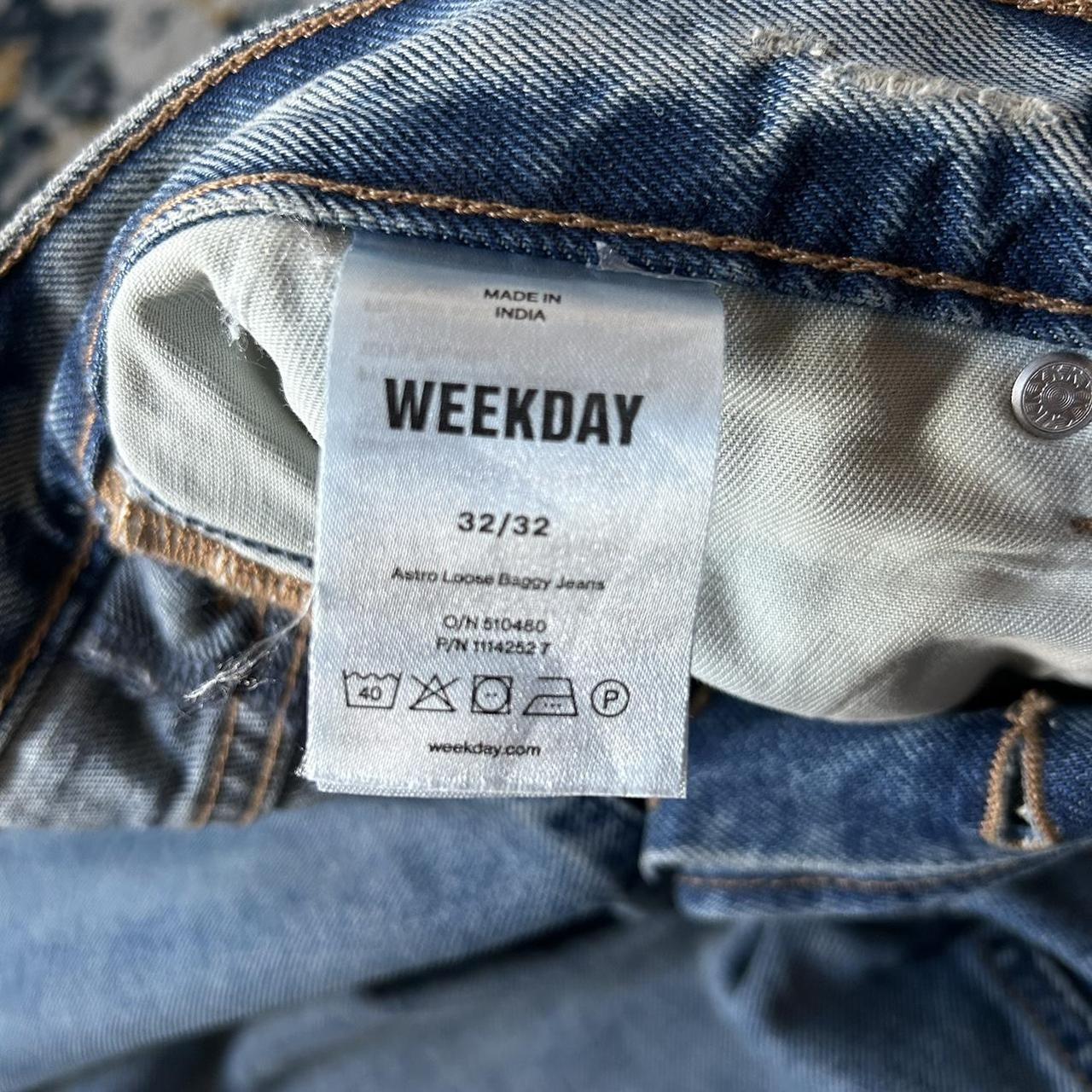 Weekday Astro Loose Baggy Jeans Size 32/32 but fit... - Depop