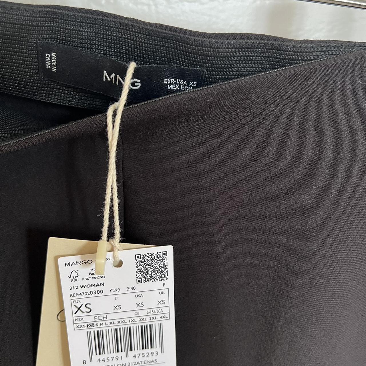 Mango fitted black trousers. Size XS. Brand new - Depop