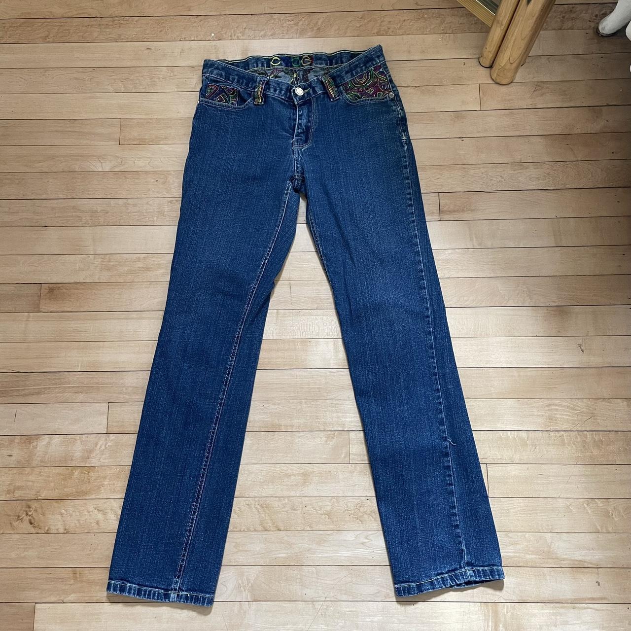 Coogi Women’s Embroidered Jeans In good condition... - Depop