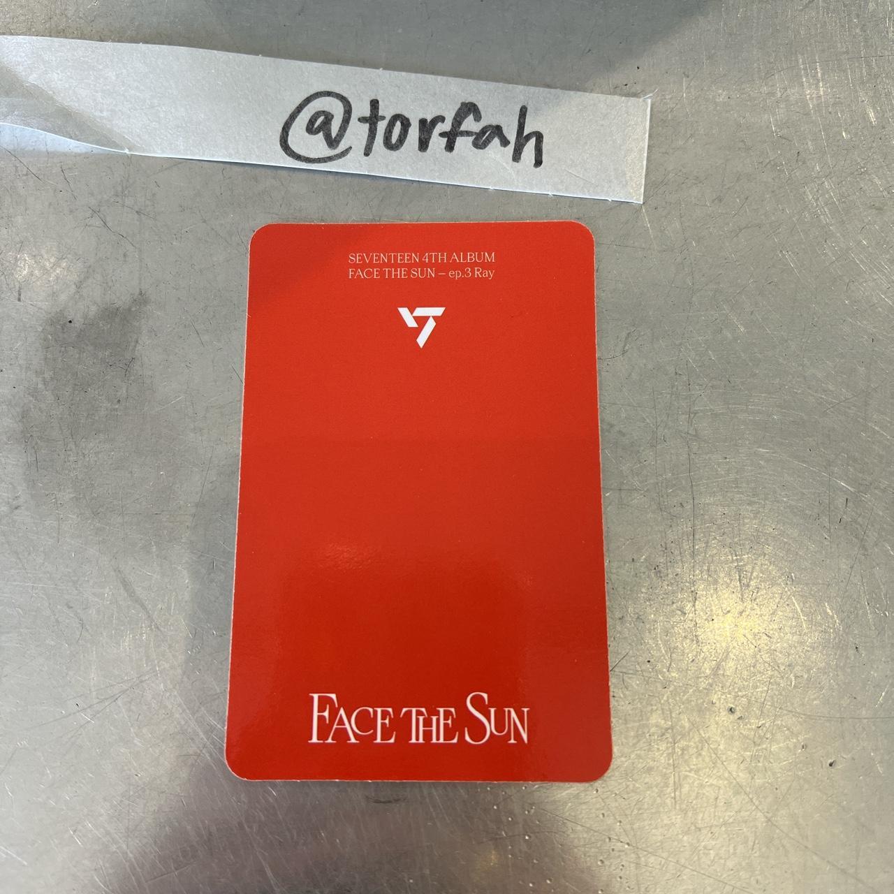 Joshua Face the Sun Ray Version Photocard Dm me if... - Depop