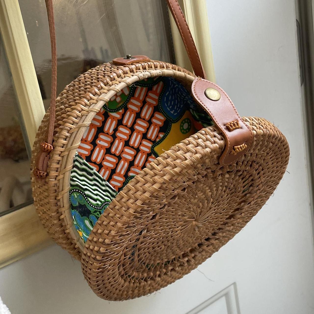 handmade weaved bag - bought in the philippines -... - Depop