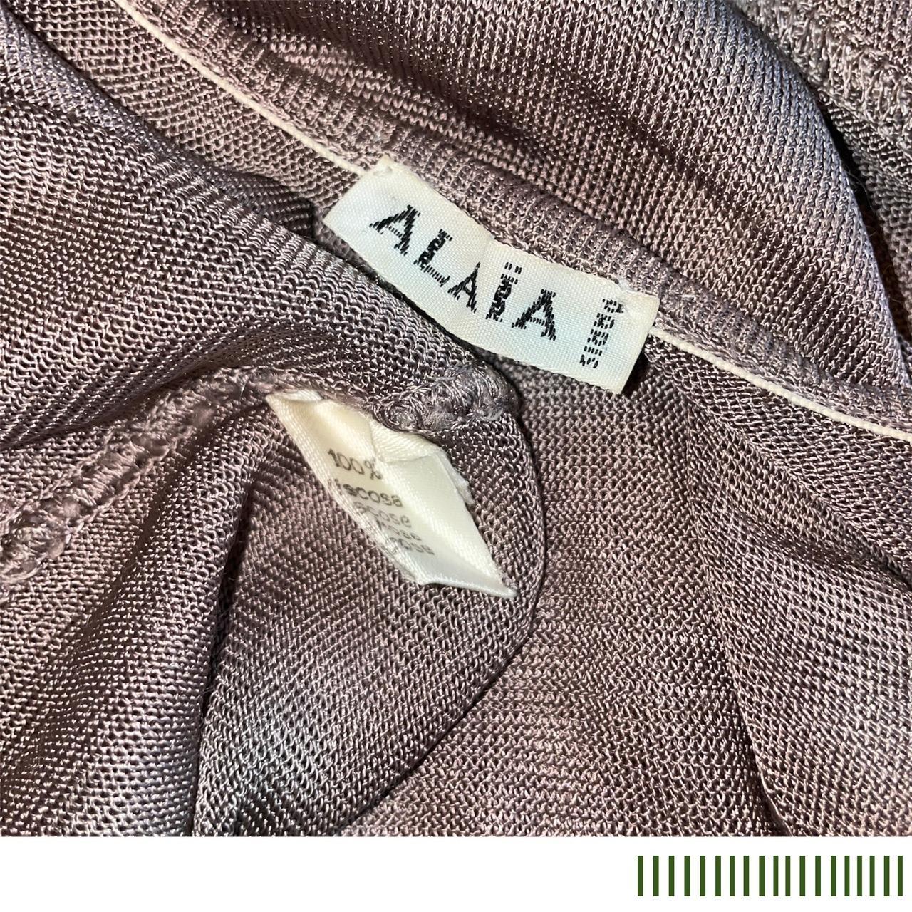 Azzedine Alaïa Women's Purple and Pink Bodysuit | Depop