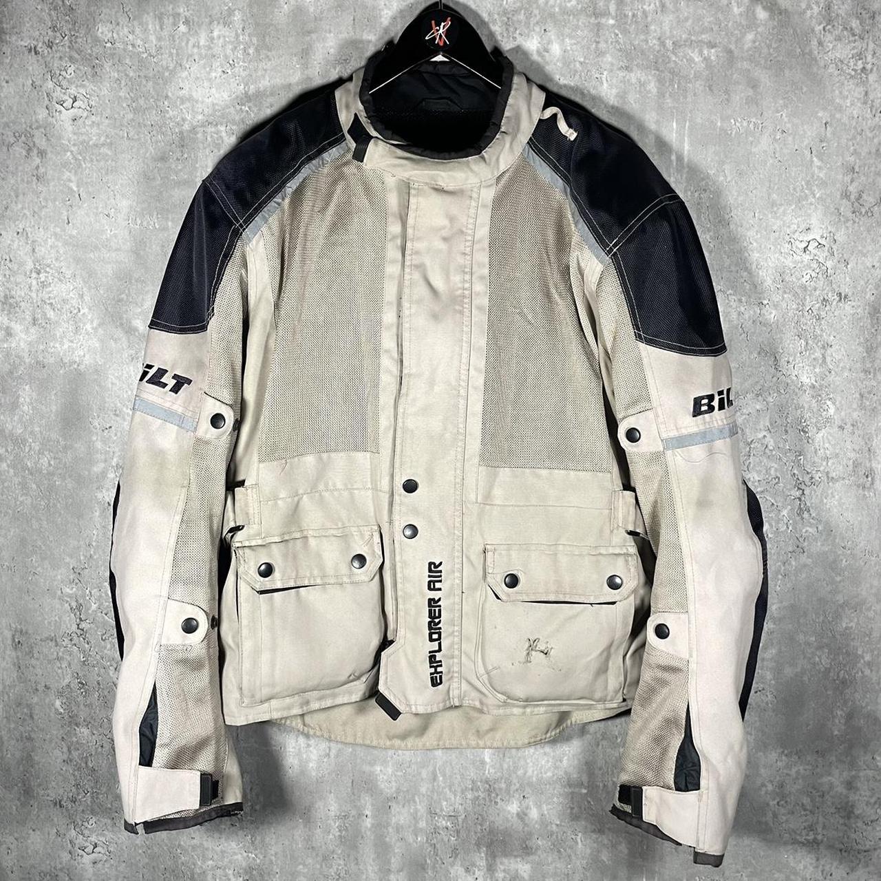 Bilt Beige Explorer Motorcycle Adventure Jacket... - Depop