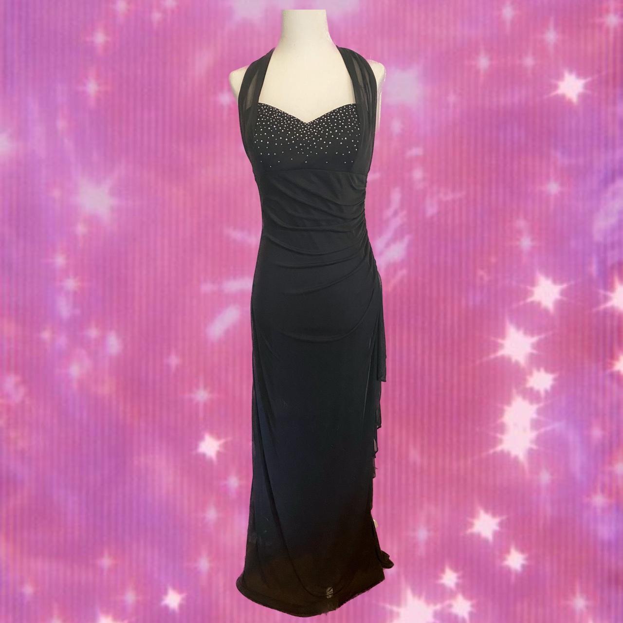 vintage Y2K LBD 🖤 gorgeous and slinky maxi length... - Depop