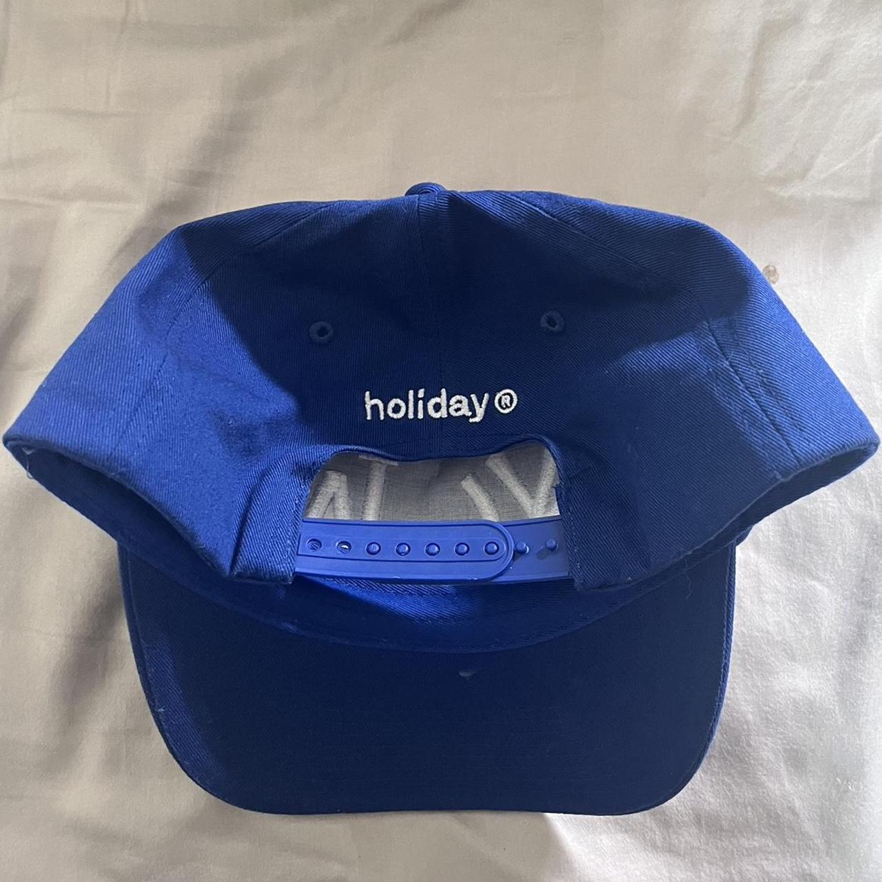 Brockhampton Men's Blue and White Hat | Depop