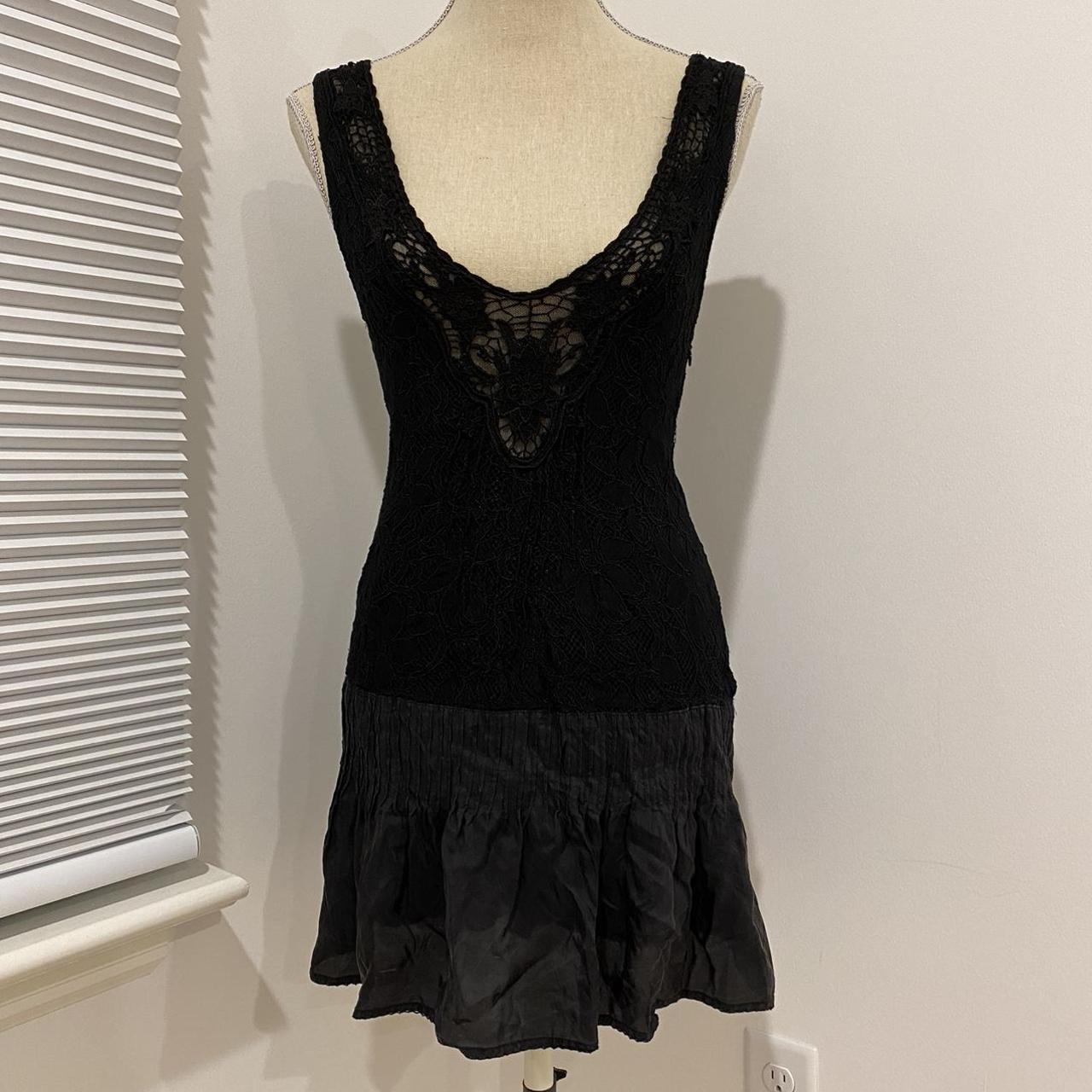 Sexy black lace slip dress by #freepeople with... - Depop
