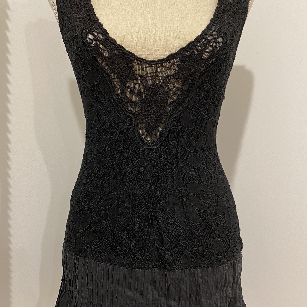 Sexy black lace slip dress by #freepeople with... - Depop
