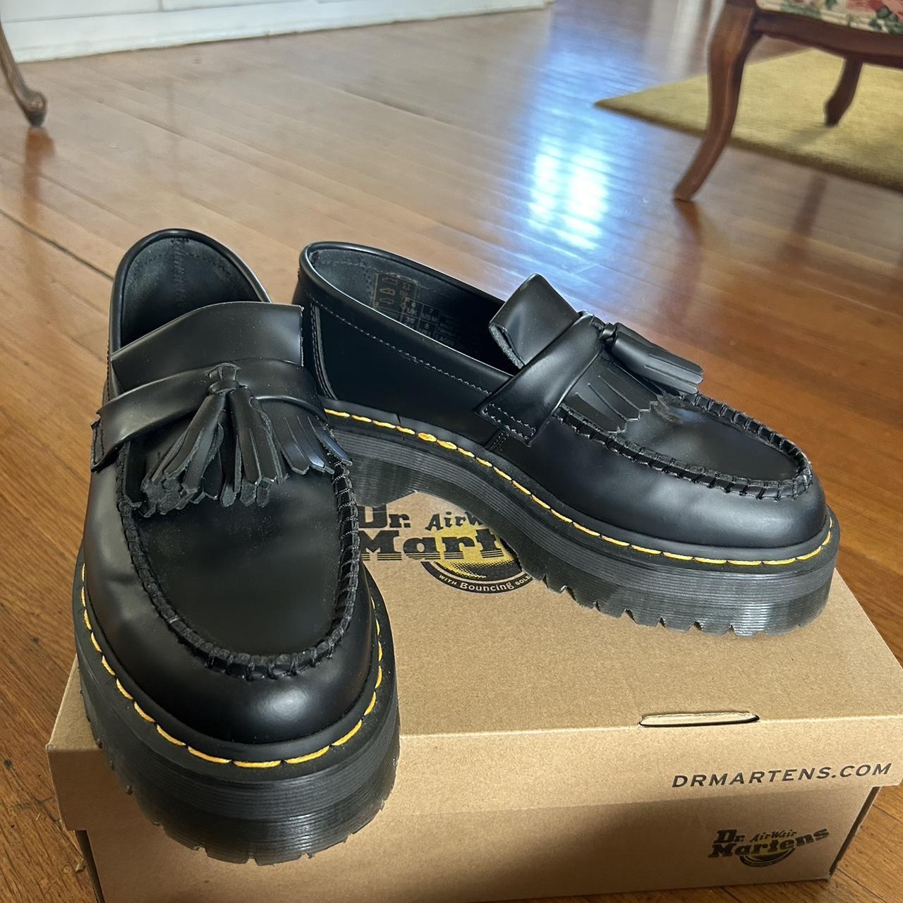 Doc Martens Adrian Quad Loafers (Black) Size... - Depop