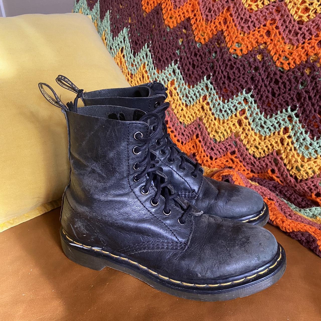 Vintage Doc Martens, very worn but the leather is... - Depop