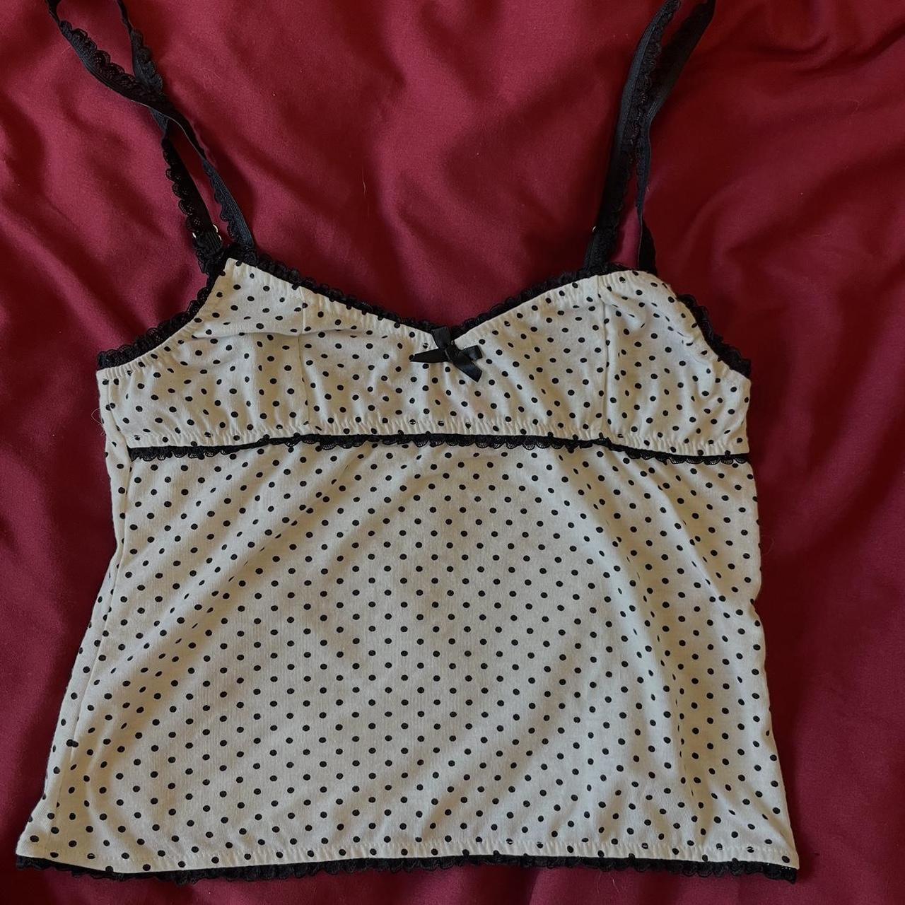 Edikted polka dot shirt #y2k #bow #polkadot #edikted - Depop