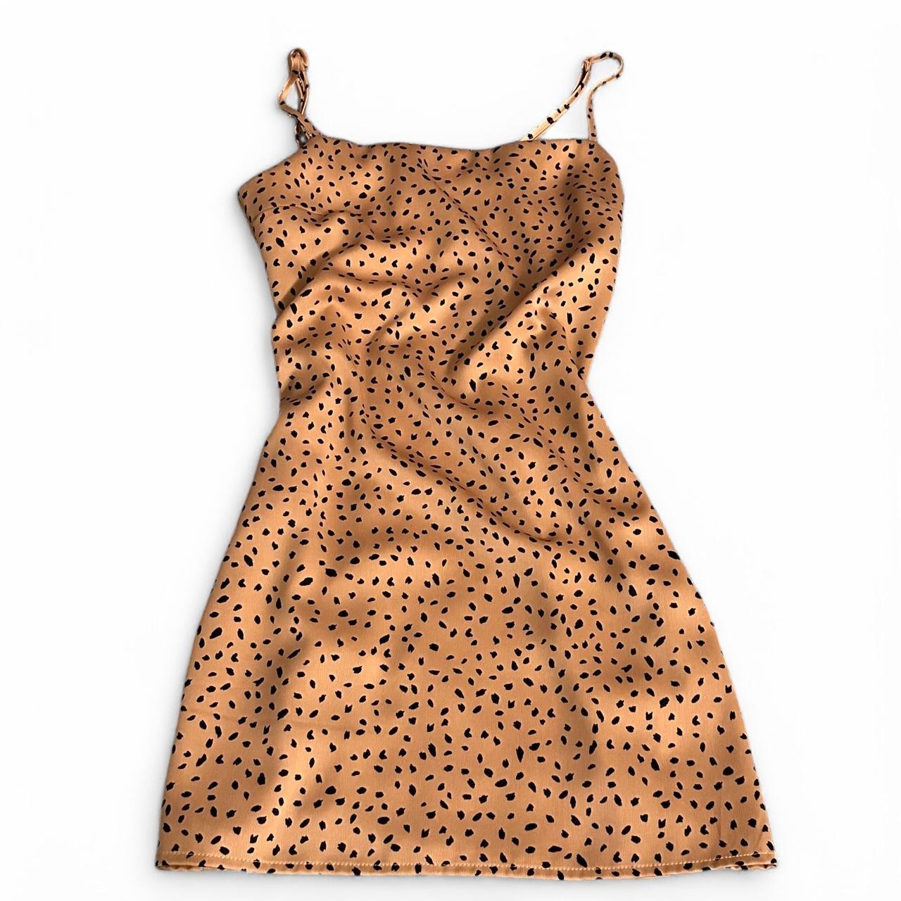 garage cheetah print mini dress • xs dress •... | Depop