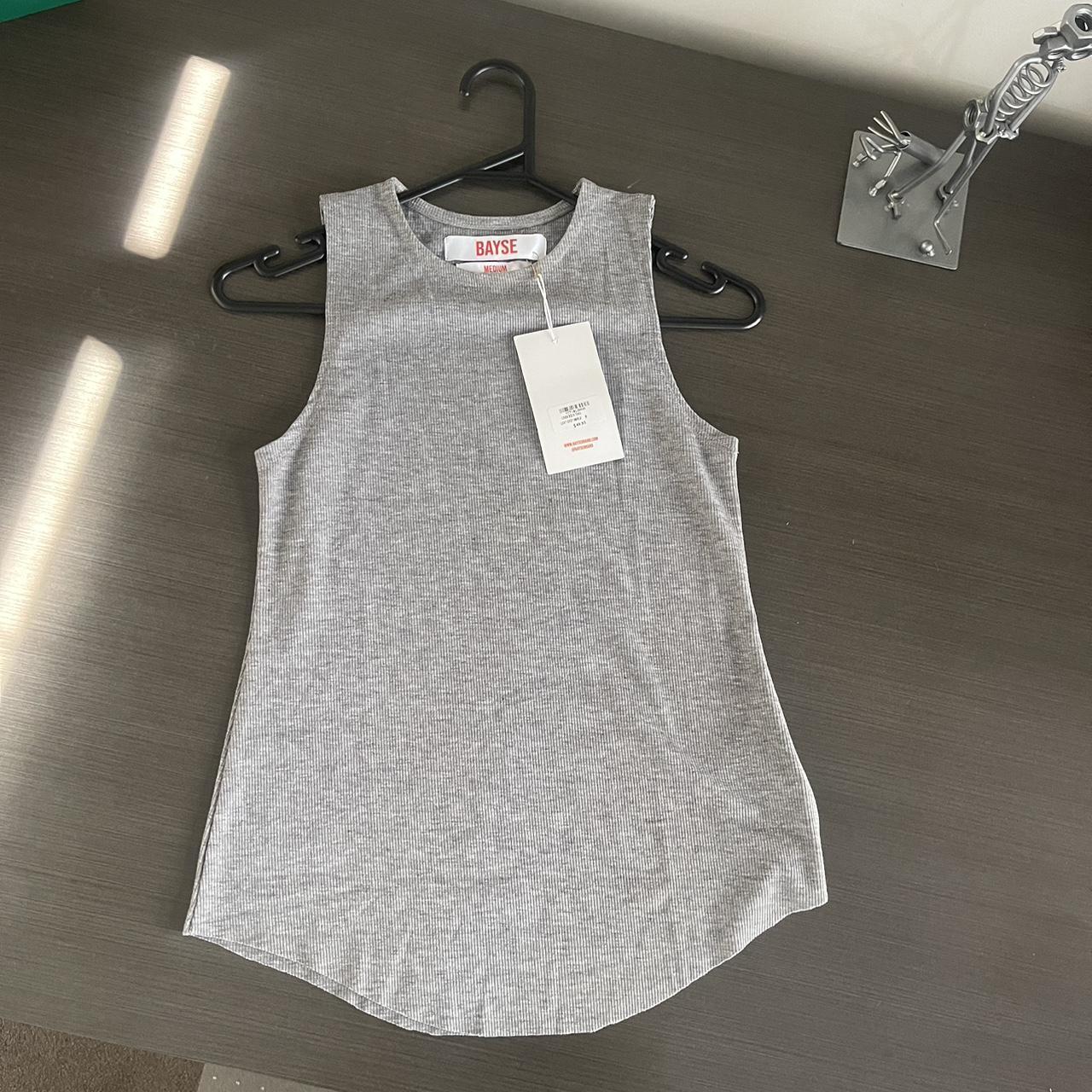 Bayse Brand - Crew neck tan (light grey marle) Size... - Depop