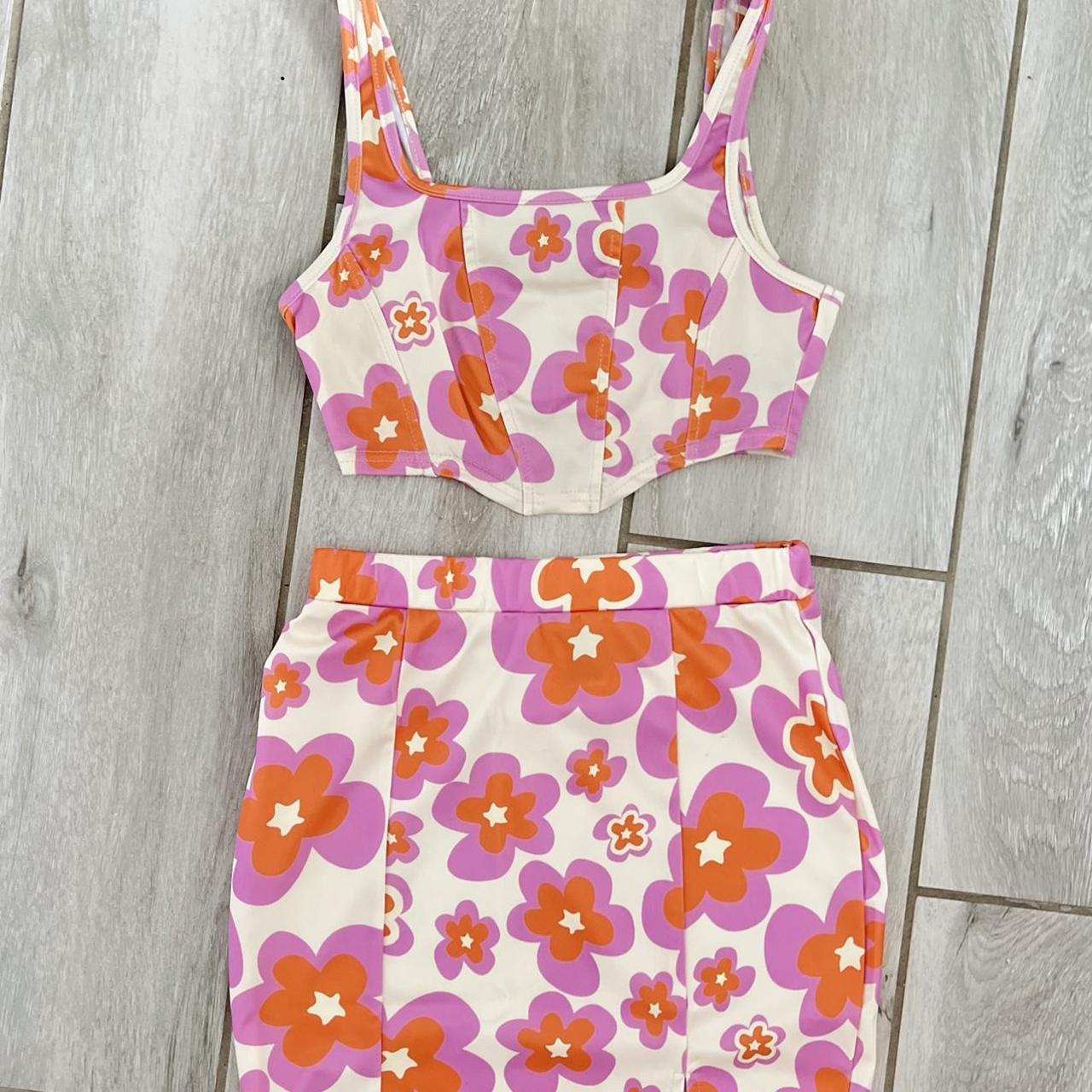 The cutest floral matching set Perfect for concert... - Depop