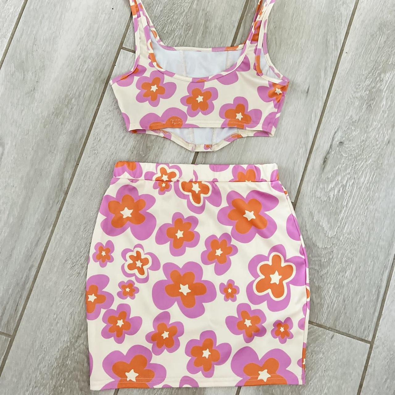 The cutest floral matching set Perfect for concert... - Depop