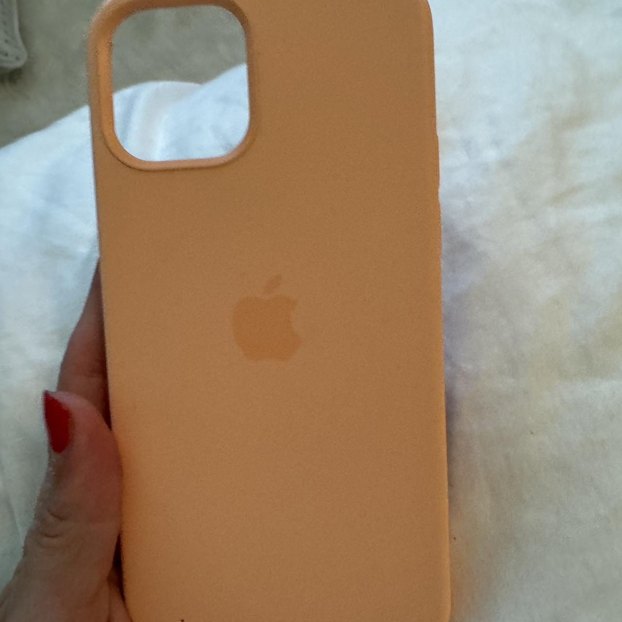 Peach iPhone 12 phone case. Fine condition. Apple... - Depop