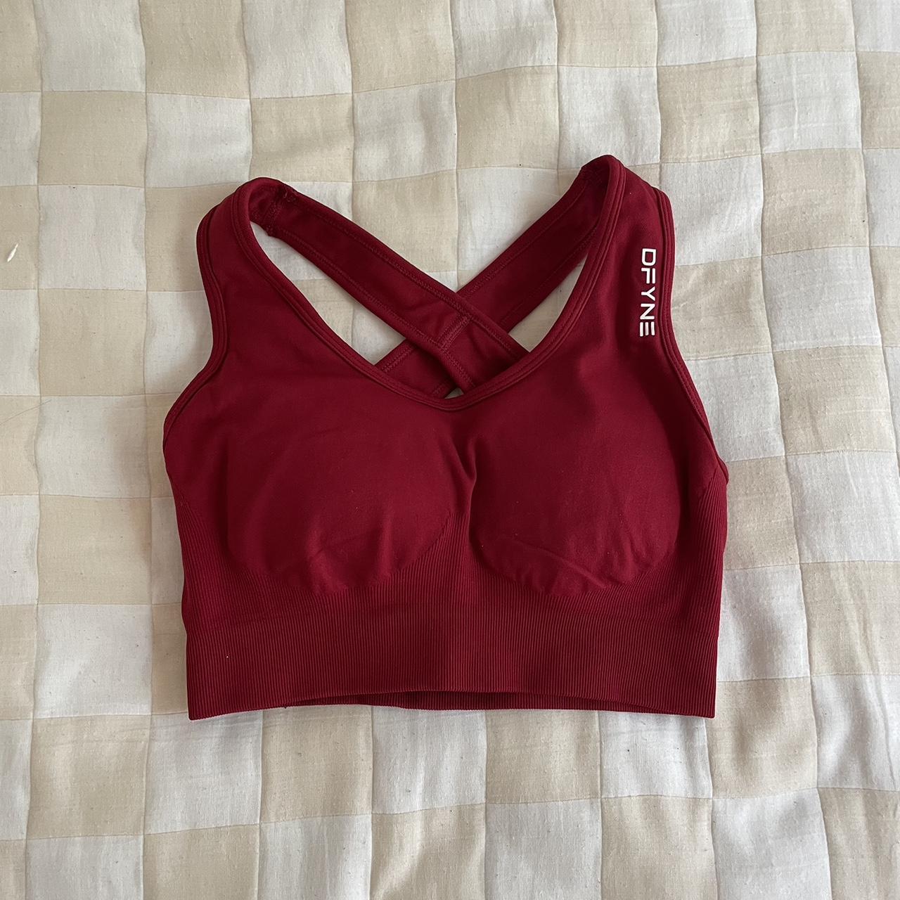 Dfyne dynamic bra, limited red... - Depop