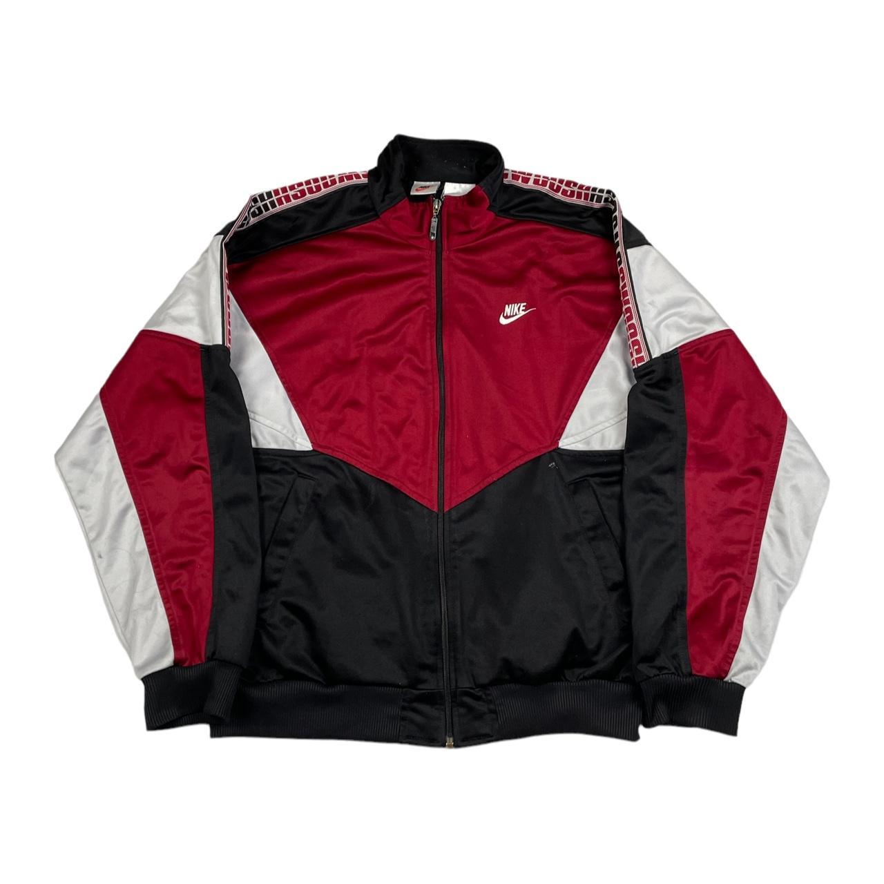 Nike Men's Red and Black Jacket | Depop