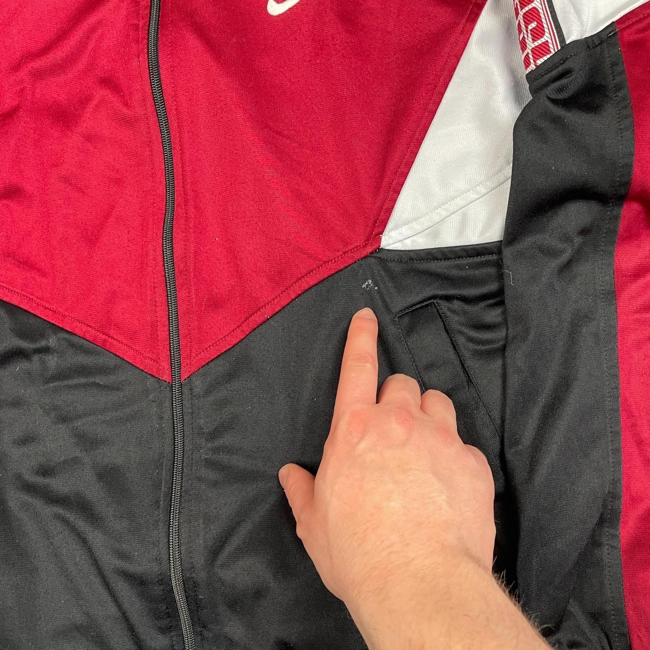 Nike Men's Red and Black Jacket | Depop