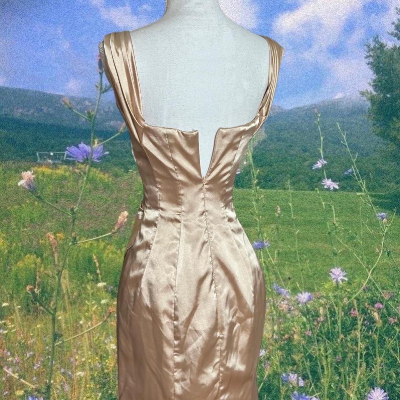 Tan Prom Dress Measurements • Size Small/Medium •... - Depop