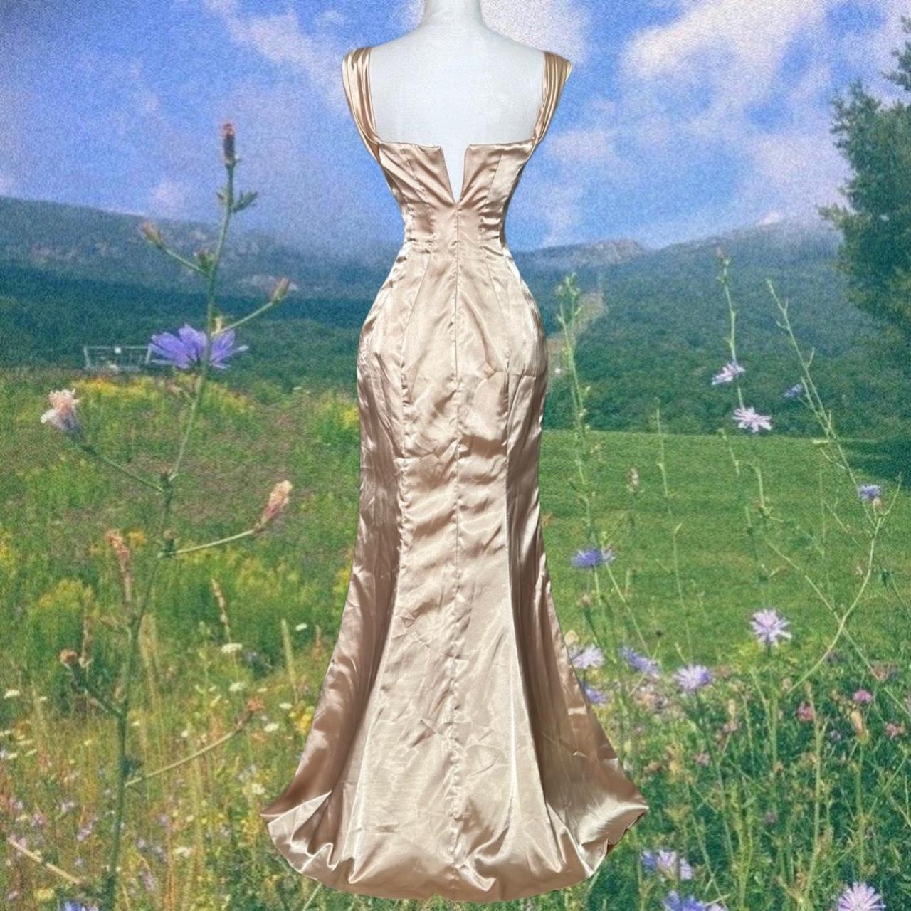 Tan Prom Dress Measurements • Size Small/Medium •... - Depop
