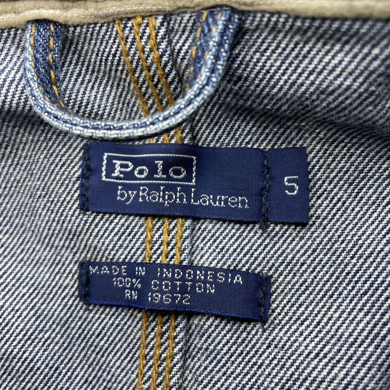 vintage 90s Polo Ralph Lauren Denim Work Cargo... - Depop