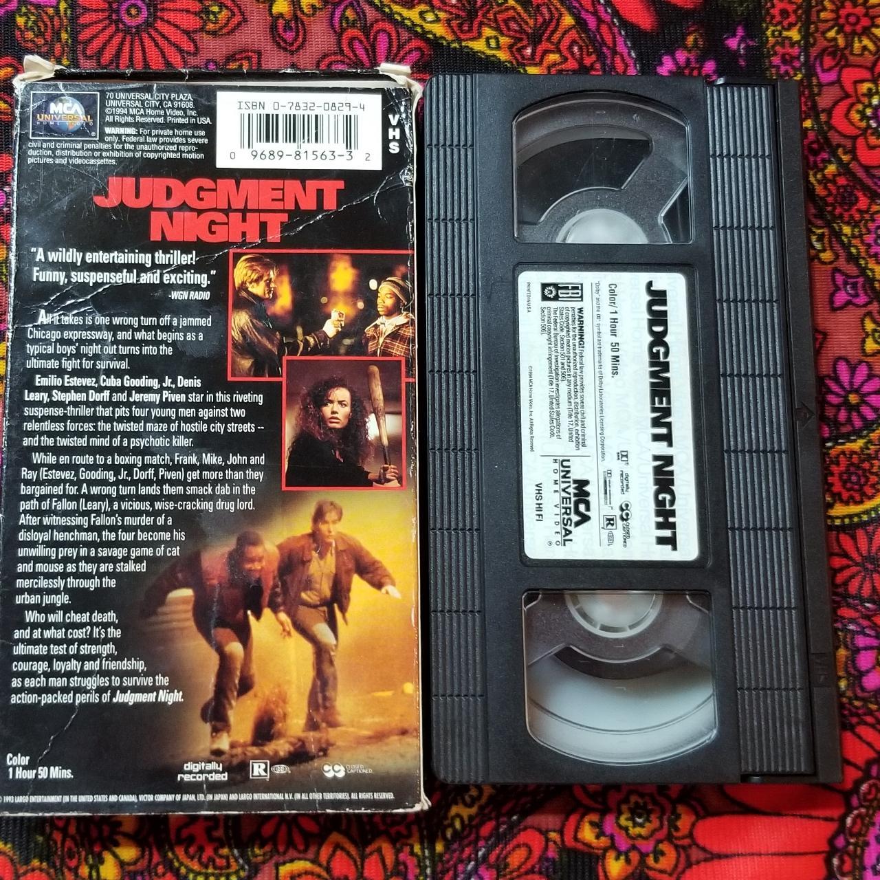 'Judgement Night' on VHS Tape Starring Emilio... - Depop