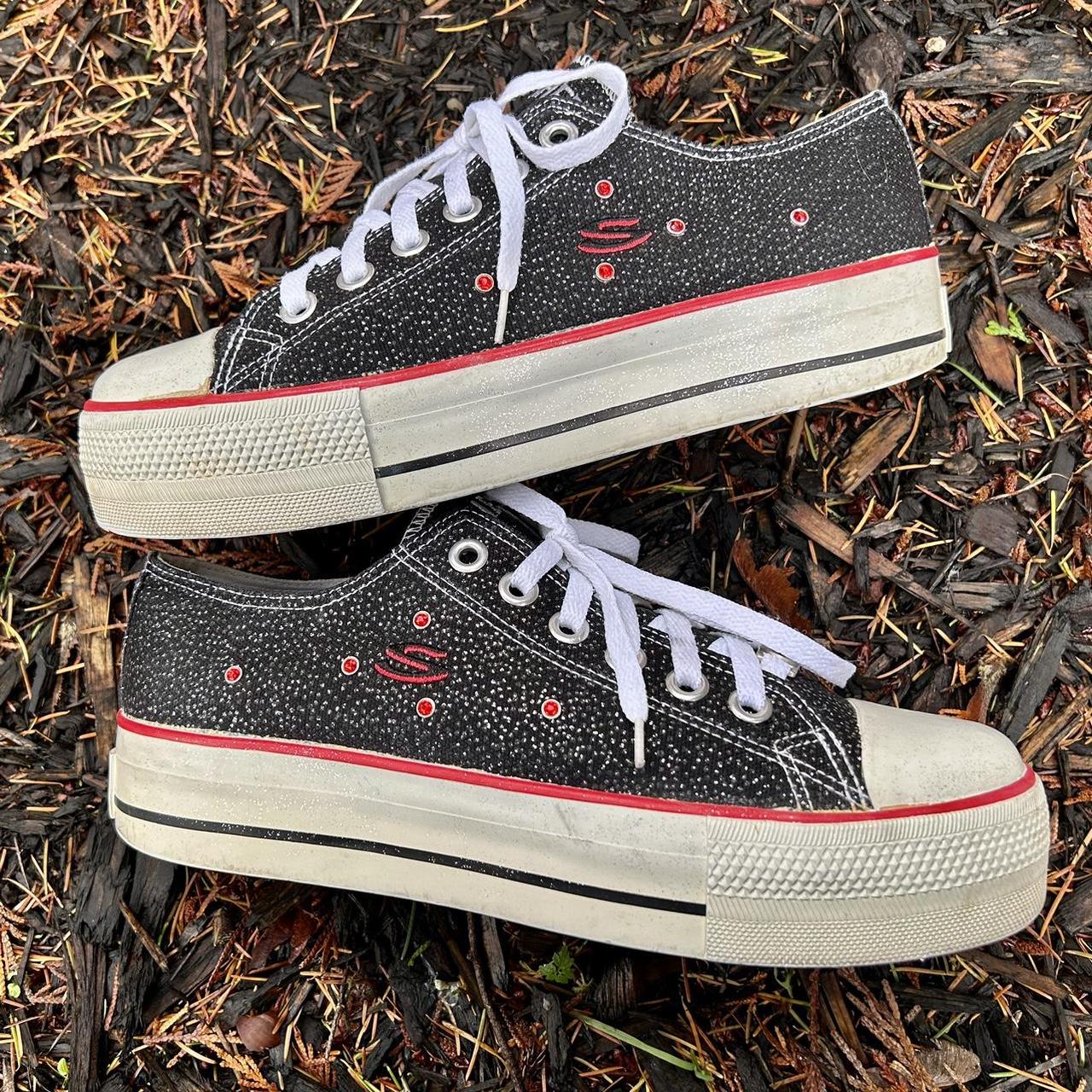 Y2K SKECHERS SPARKLY PLATFORM SNEAKERS 💌 These are... - Depop