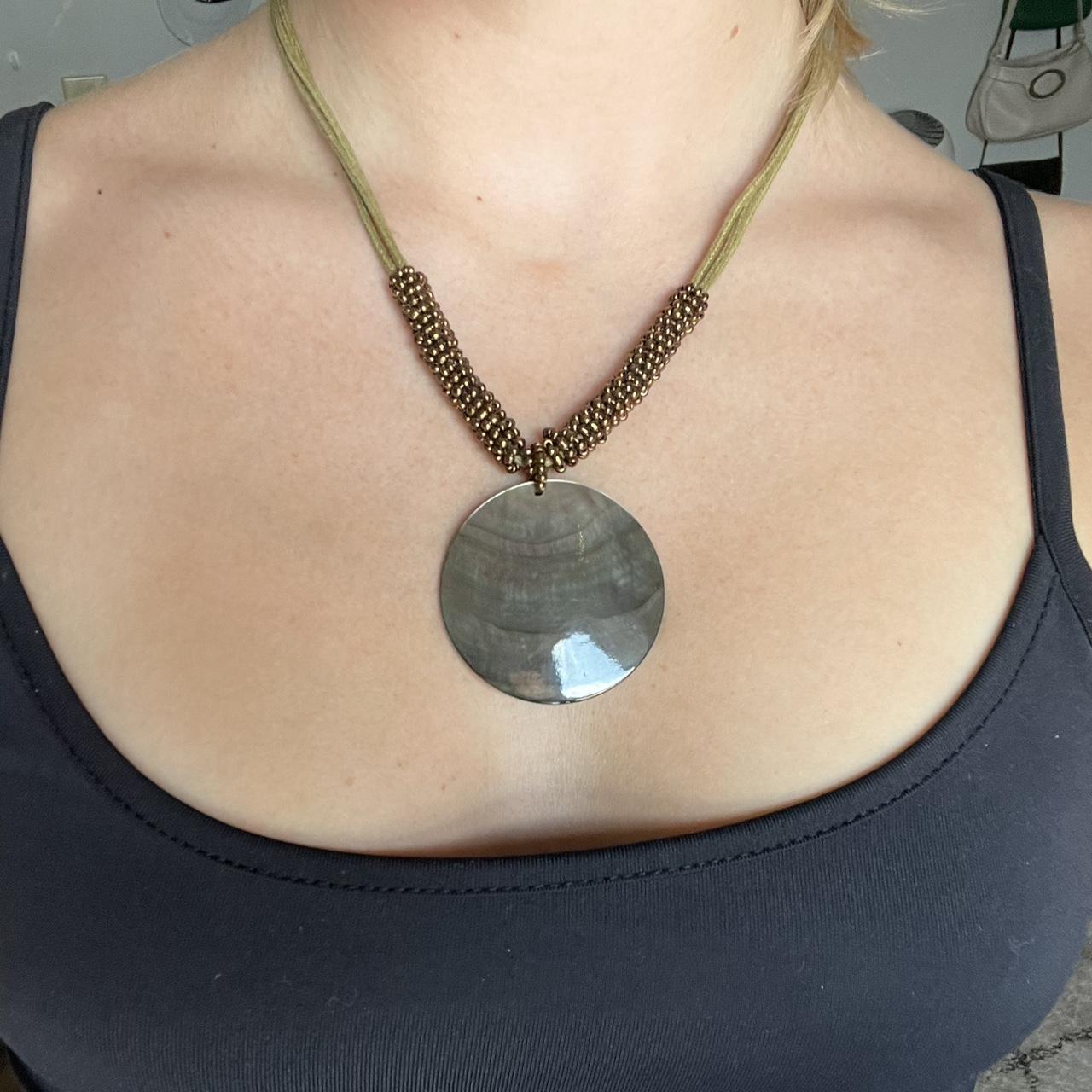 vintage necklace vintage pendant necklace - Depop