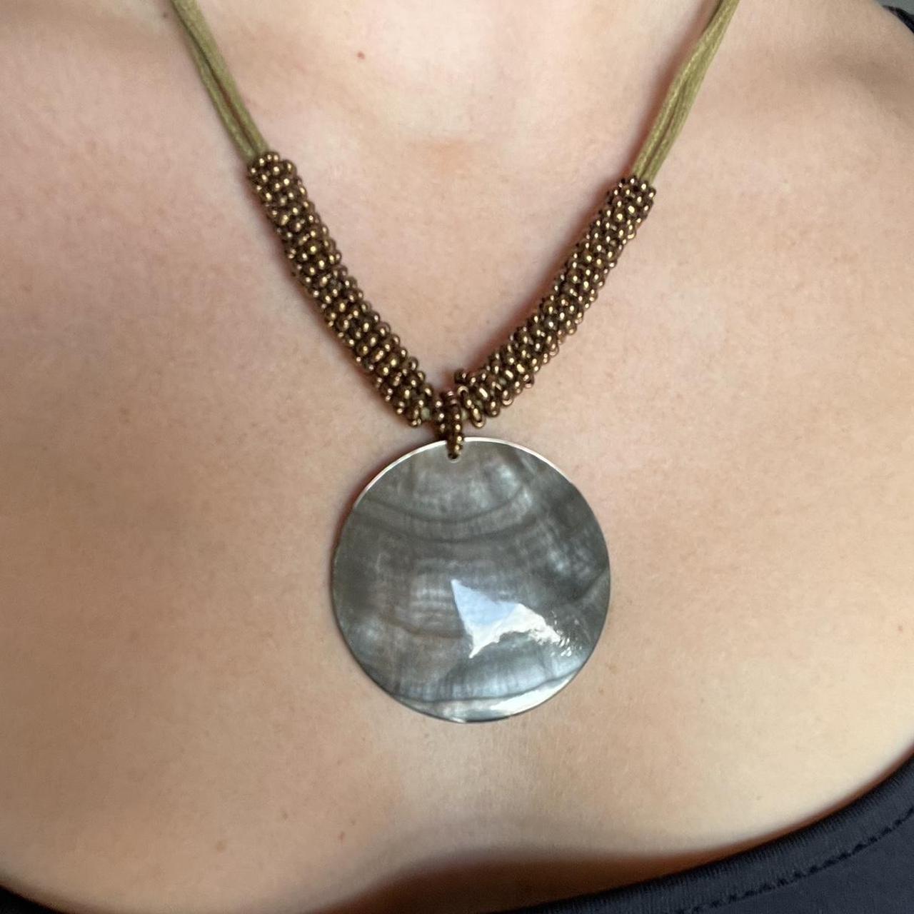 vintage necklace vintage pendant necklace - Depop