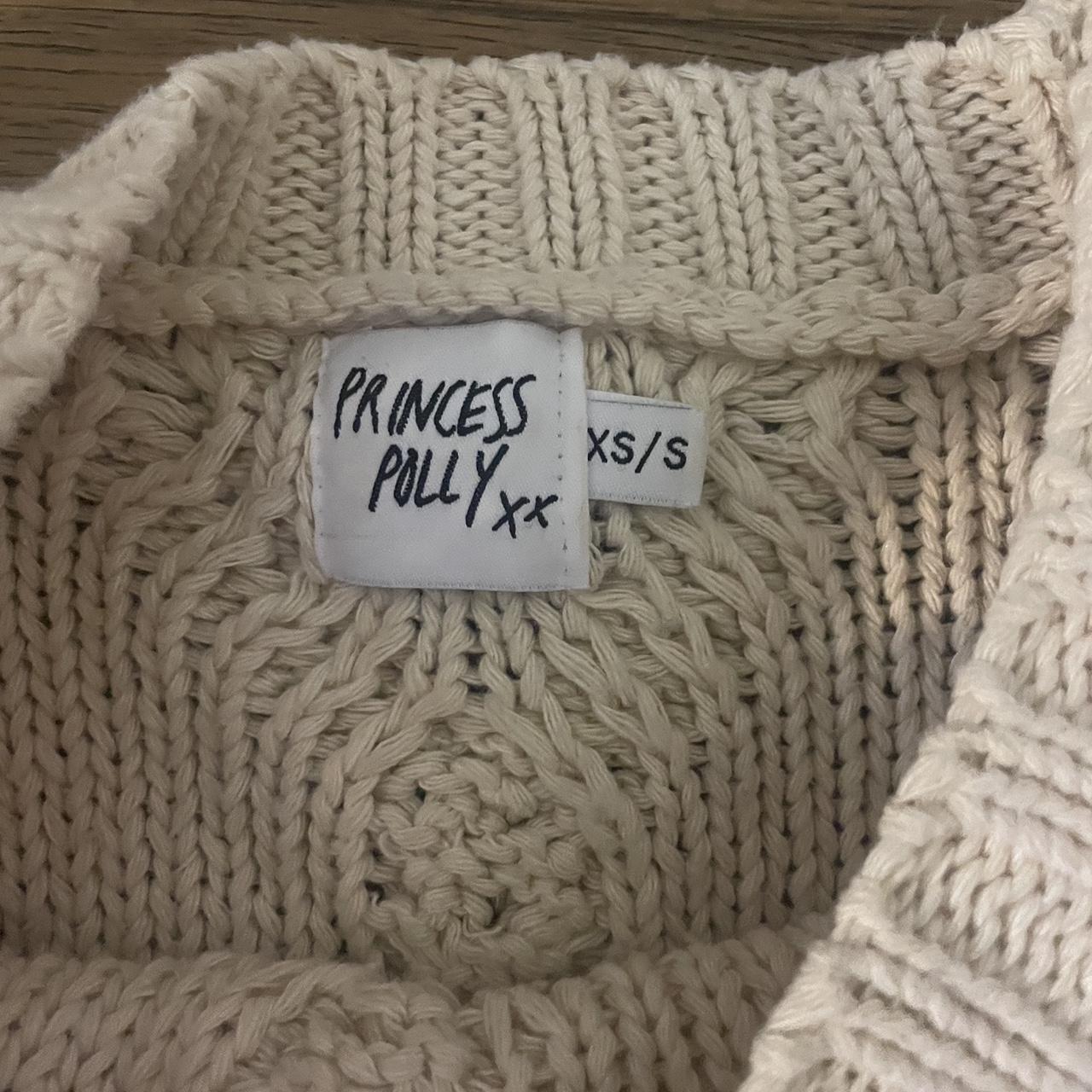 princess polly chunky knit sweater princess polly... - Depop