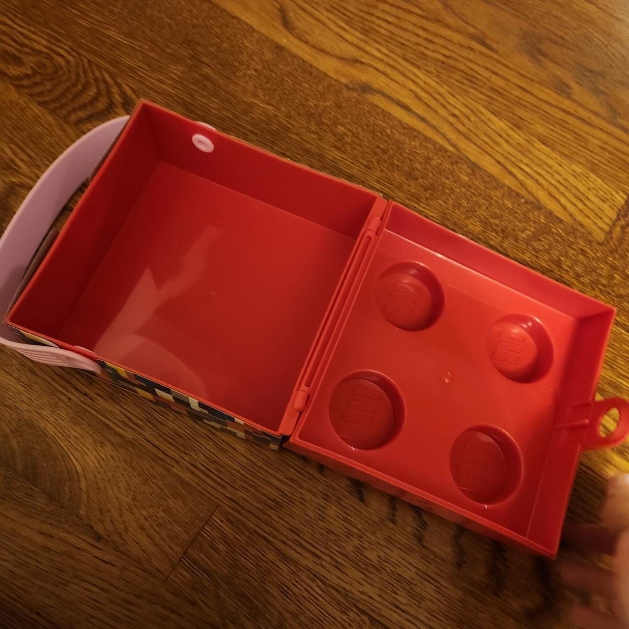 Plastic lego box purse. Red, y2k, super cute ️ ️ ️ ️... - Depop