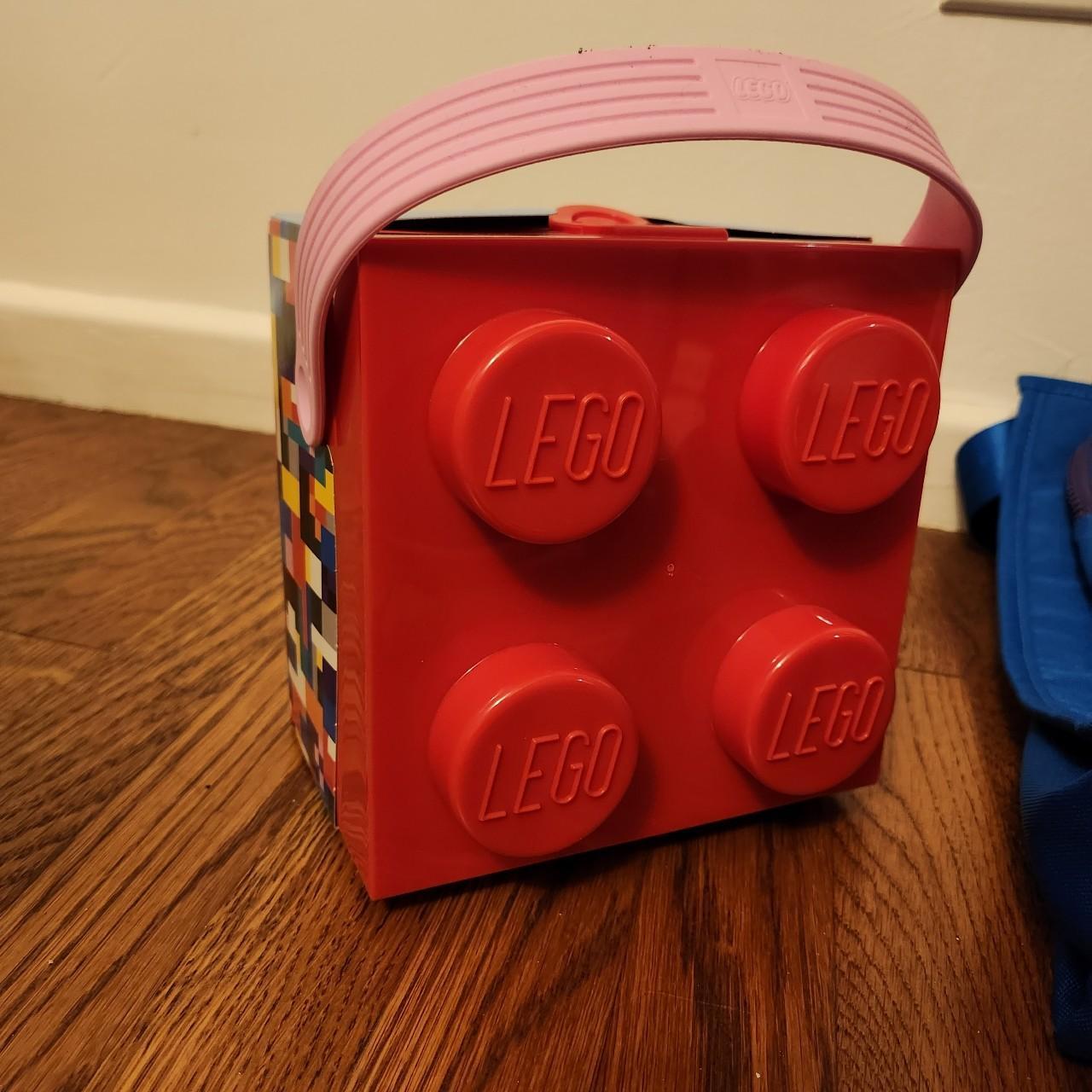 Plastic lego box purse. Red, y2k, super cute ️ ️ ️ ️... - Depop